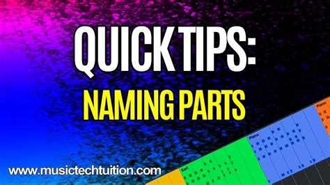Cubase Quick Tips Naming Parts Youtube