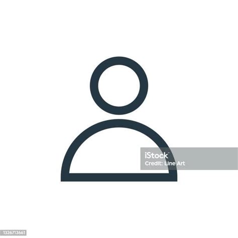 기본 Ui 개념에서 사용자 아이콘 벡터입니다 사용자 편집 가능한 스트로크의 얇은 선 그림입니다 웹 및 모바일 앱 로고 인쇄 미디어에 사용할 사용자 선형 기호 0명에 대한