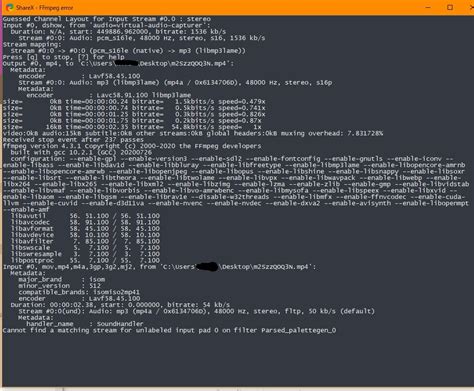 Ffmpeg Error Cannot Find A Matching Stream For Unlabeled Input Pad 0 On Filter Parsed
