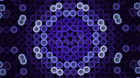 Flower With Flashing Dots With Led Effect Media Background With