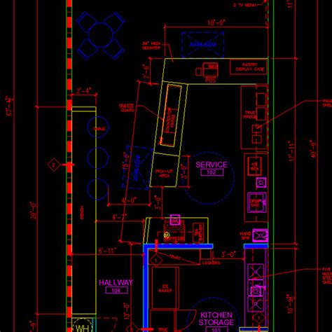 Simple Autocad Plan With Dimensions