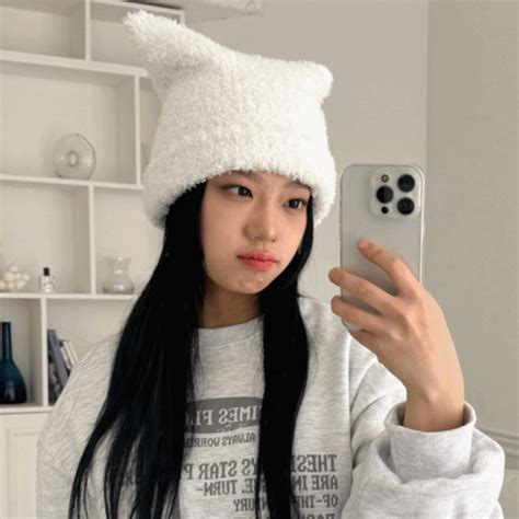 [md소장] 데빌 캣츠 뽀글이 고양이귀 뿔 비니 모자 5color 에이블리