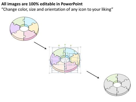 Business Ppt Diagram Six Staged Circular Puzzle Design Powerpoint Templates Presentation