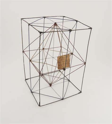 Crystal Structure Represented By A Wire Right Square Prism With Three
