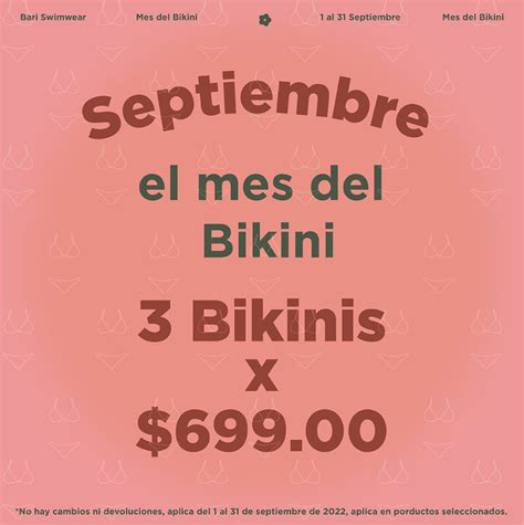 Mes Del Bikini Bari Swimwear 3 Bikinis Por 699
