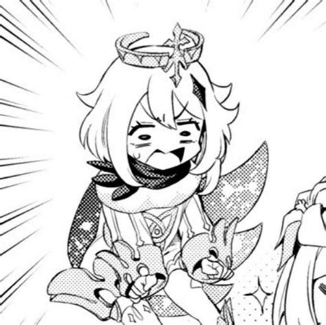 Paimon Manga Mangá Icons Sketches