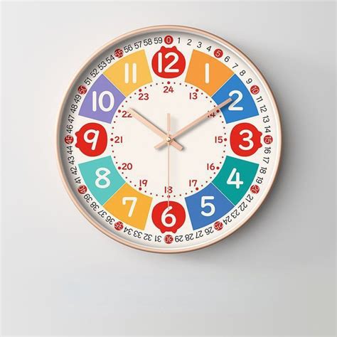 Детские обучающие настенные часы 20см купить по низкой цене в интернет магазине Ozon 1520752699