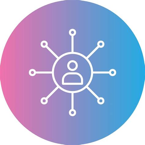 Networking Line Gradient Circle Icon 43473809 Vector Art At Vecteezy