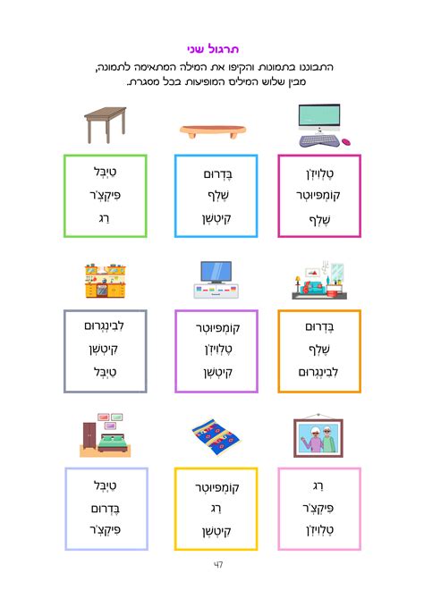 חוברת מילים ראשונות באנגלית ללימוד 144 מילים נועה מנשה לימוד אוצר מילים באנגלית