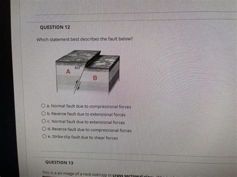 Solved QUESTION Which Statement Best Describes The Fault Chegg