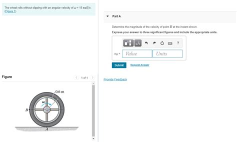 Solved The Wheel Rolls Without Slipping With An Angular Chegg Com