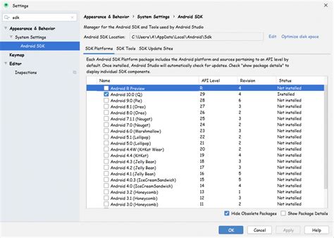 Android Error Failed To Find Target With Hash String ”android 23′ In