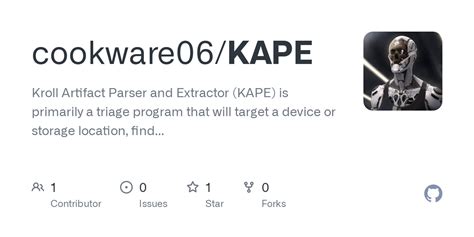 github cookware06 kape kroll artifact parser and extractor kape is primarily a triage