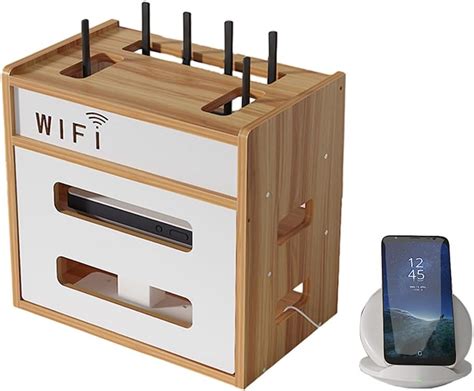 Wooden Router Shelf Desktop Wifi Router Storage Box Kosovo Ubuy