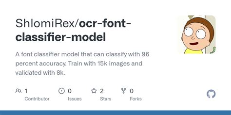 Github Shlomirexocr Font Classifier Model A Font Classifier Model That Can Classify With 96