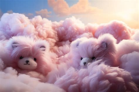 Premium Ai Image A Cute And Whimsical Wallpaper Featuring A