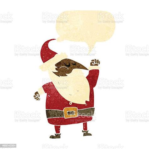 말풍선이 있는 산타 클로스 천공 에어제스처 말풍선을 2015년에 대한 스톡 벡터 아트 및 기타 이미지 2015년 귀여운 그리기 Istock