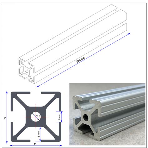 Schematic Illustrations Of Aluminum Extrusion T Slot Column Profile Download Scientific Diagram