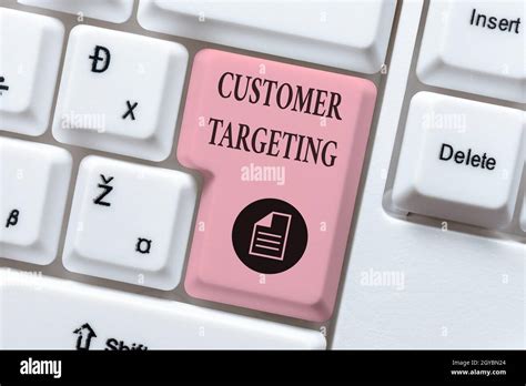 Conceptual Caption Customer Targeting Business Concept Business Process That Defines Which