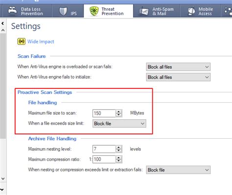 Maximum File Size To Scan And Action Taken In R80 Check Point