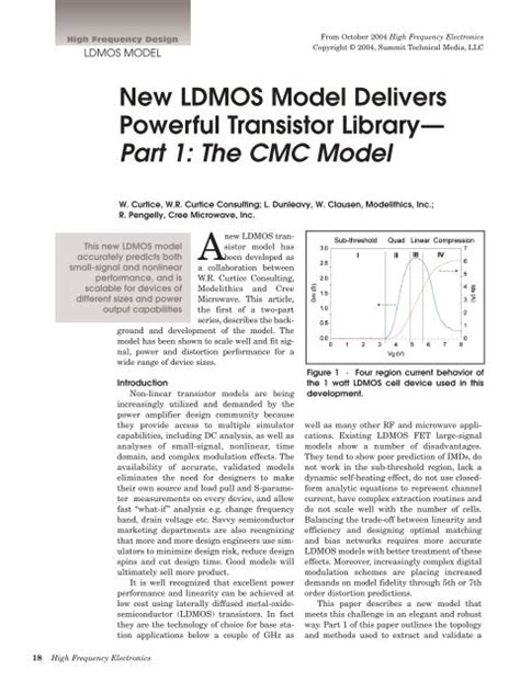 Ppt Modelling Of Rf Ldmos Transistors Using Bsim3 43 Off