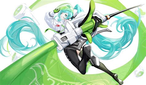 Hatsune Miku Racing Miku And Racing Miku Vocaloid And 1 More Drawn By Asukayou Danbooru