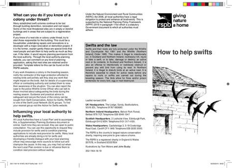 Updated Rspb Swift Leaflet