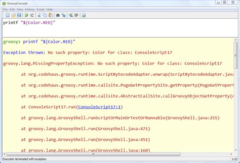 Inspired By Actual Events Groovy Console Graphical Groovy Shell