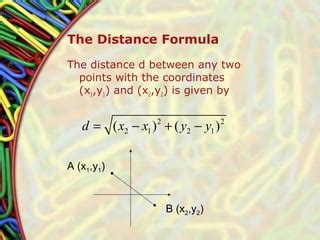 Distance Formula PPT Physics Science