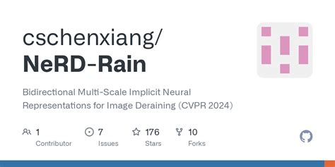 Github Cschenxiang Nerd Rain Bidirectional Multi Scale Implicit Neural Representations For