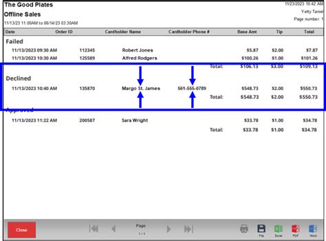 Offline Transactions Exatouch Knowledge Base