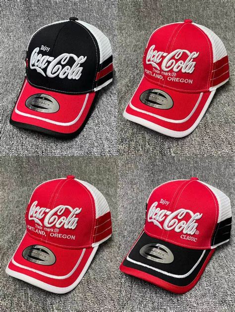 Coca Cola หมวกวินเทส หมวกเบสบอล หมวกตาข่าย นำเข้ารุ่นใหม่ล่าสุดใส่ได้ทั้งผู้ชายและผู้หญิง สวมใส่