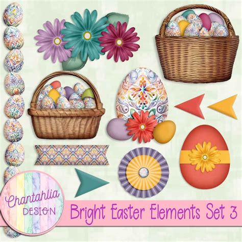 Bright Easter Elements Set 3