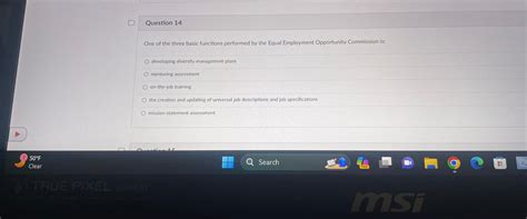 Solved Question 14one Of The Three Basic Functions Performed