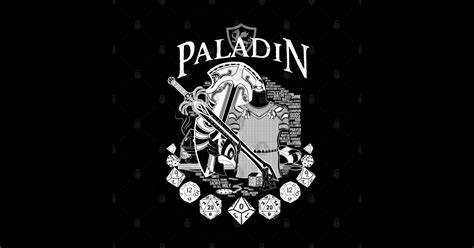 Rpg Class Series Paladin Paladin Sticker Teepublic