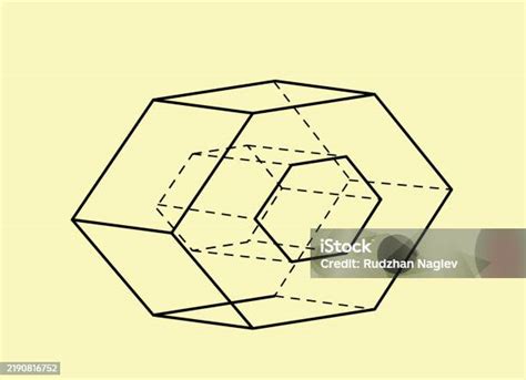 3d 기하학적 윤곽선 모양 체적 기하학적 그림입니다 추상적 인 패턴과 장식 크리스탈과 다이아몬드 교육 및 학습 선형 벡터 그림 0명에 대한 스톡 벡터 아트 및 기타 이미지