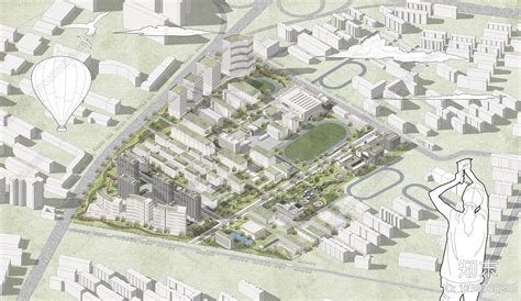 现代风格城市设计鸟瞰图规划su模型下载【id 1139768233】 知末su模型网