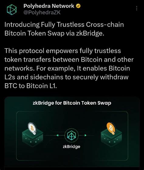 Polyhedra Network Unveils Trustless Cross Chain Btc Swaps
