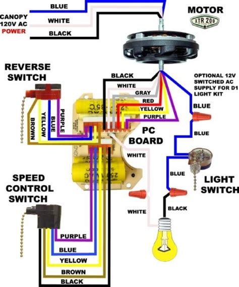 Hampton Bay Ceiling Fan Pull Chain Switch 4 Wire Hampton Bay