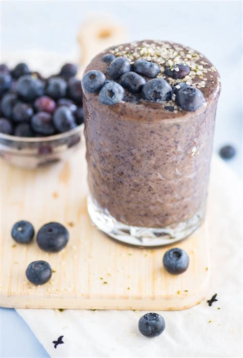 Simple Blueberry Acai Smoothie Mindful Avocado