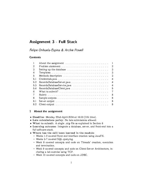 Assignment 3 Full Stack 2024 Assignment 3 Full Stack Felipe