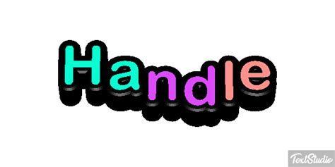 Handle Word Animated GIF Logo Designs