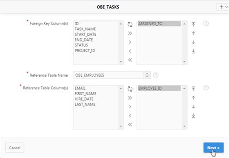 Manipulating Database Objects Using Oracle Application Express 50