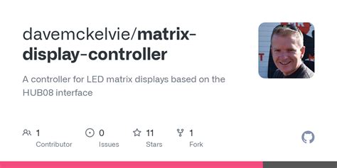 Github Davemckelviematrix Display Controller A Controller For Led Matrix Displays Based On