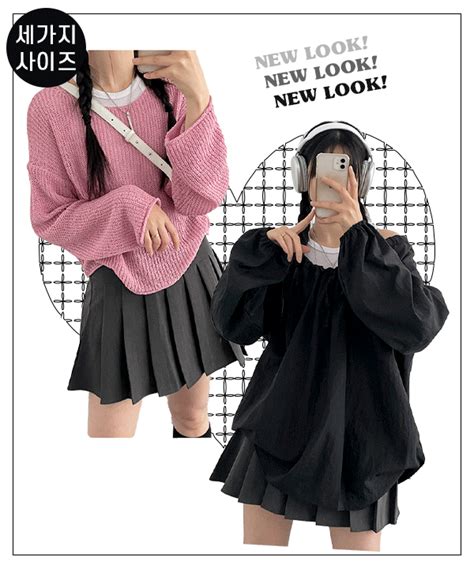 속바지있음 하이틴 테니스 주름 미니 데일리 스커트 2color 에이블리