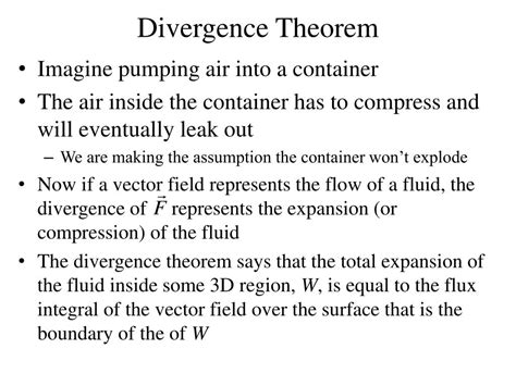 PPT Divergence Theorem PowerPoint Presentation Free Download ID