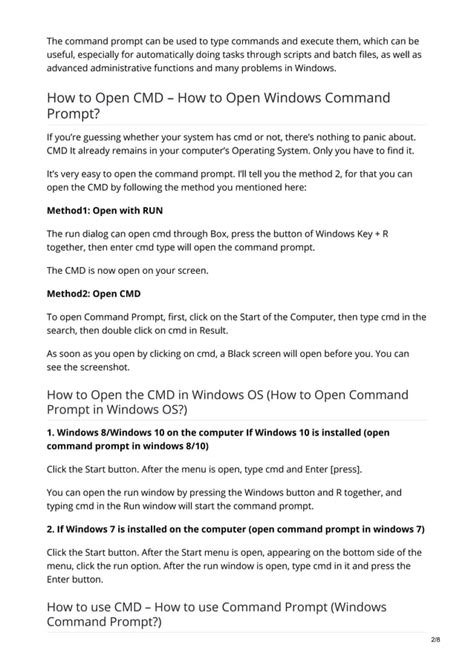 What Is Cmd Windows Command Prompt Pdf