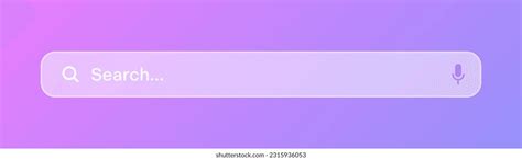 Transparent Search Bar Internet Browser Engine Stock Vector Royalty Free Shutterstock