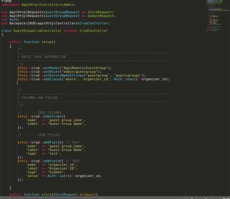 Cant Go To Create Page Issue Laravel Backpack CRUD GitHub