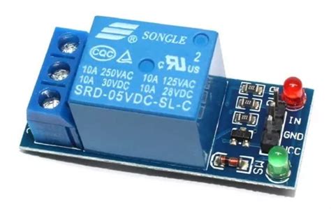 2x Modulo Rele 5v 1 Canal Com Led Arduino Esp32 Raspberry